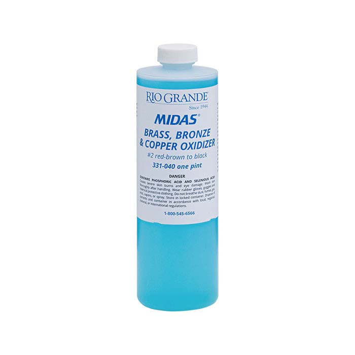 Midas Brass, Bronze and Copper Oxidizers, Red-Brown to Black – Amadesa